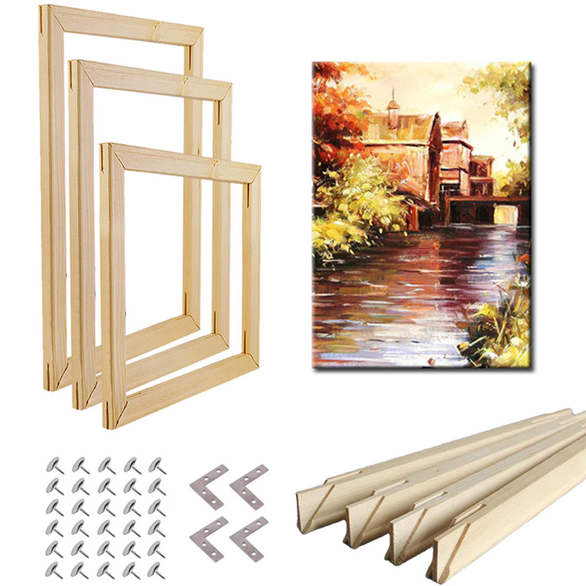 Wood Frame For Canvas Painting - Painting By Numbers